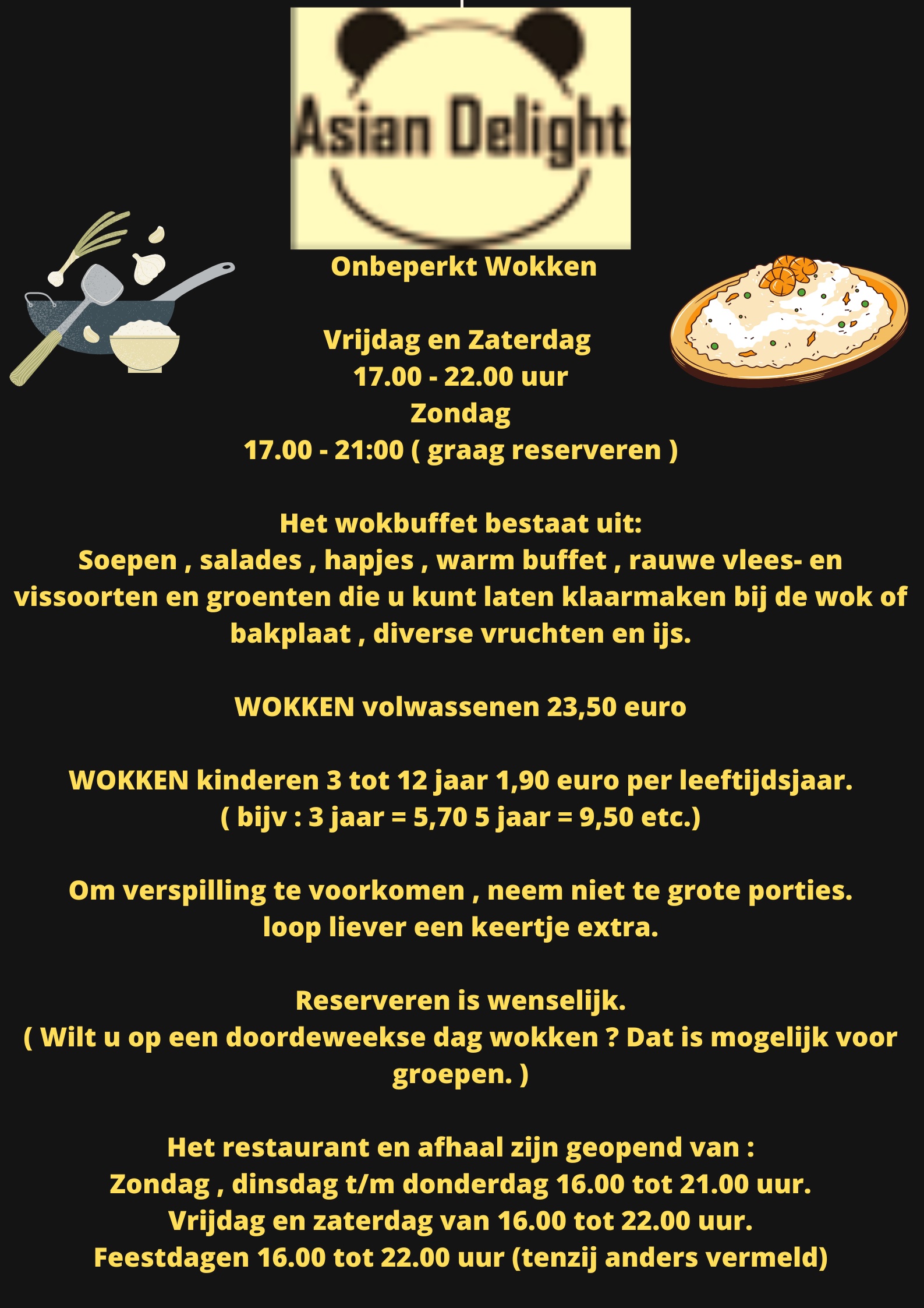 Chinees-Aziatisch Restaurant Asian Delight - Wokken